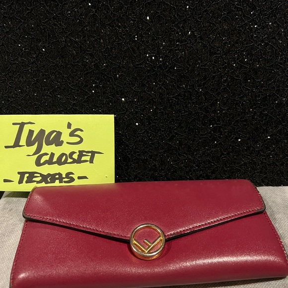 Fendi | Accessories | Fendi Vintage Red Long Wallet | Poshmark